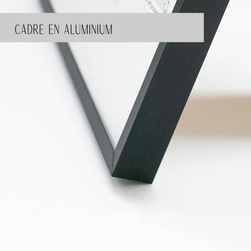Cadre alu AEKTA - Argent Matt - Pour format 40x50cm